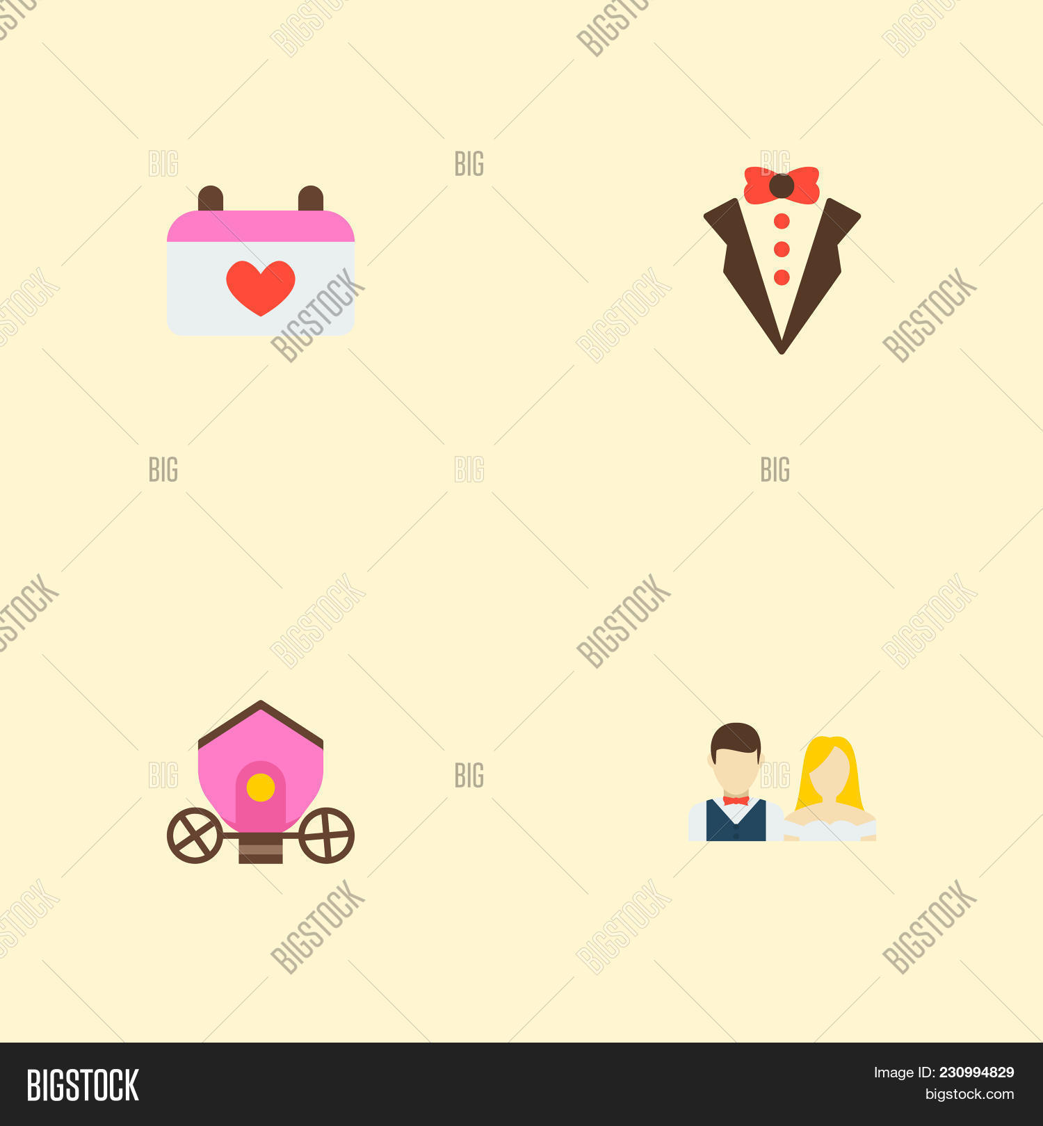 Set Marriage Icons Image & Photo (Free Trial) | Bigstock