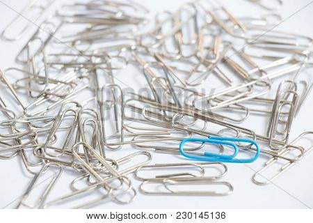 Blue Color Paper Clip Image & Photo (Free Trial) | Bigstock