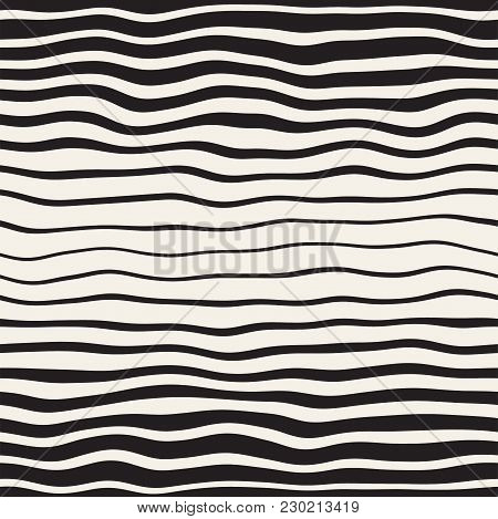 Vector Seamless Black And White Hand Drawn Diagonal Wavy Lines Gradient ...