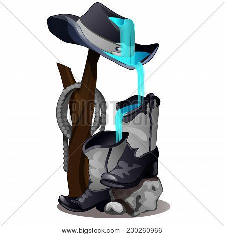 Waterfall Cowboy Hats Vector & Photo (Free Trial) | Bigstock