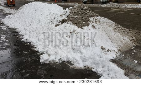 Large Plowed Pile Snow Image & Photo (Free Trial) | Bigstock