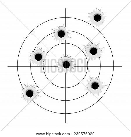 Target Bullet Holes. Vector & Photo (Free Trial) | Bigstock