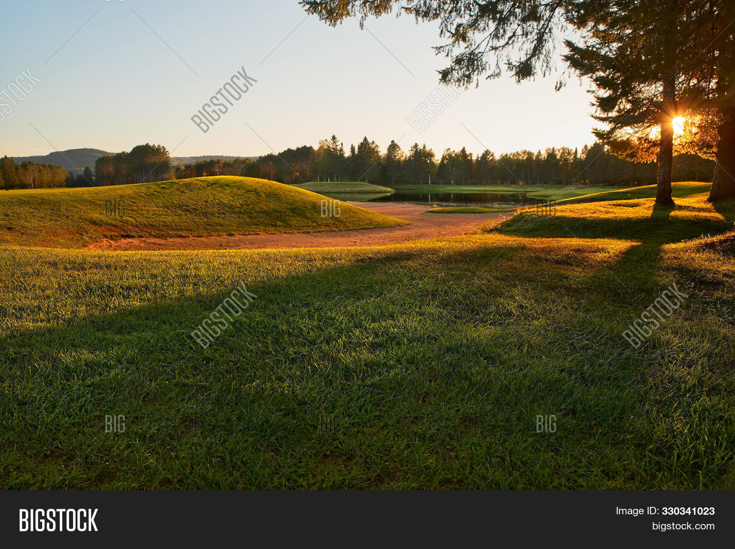 Sunset Golf Course - Image & Photo (Free Trial) | Bigstock