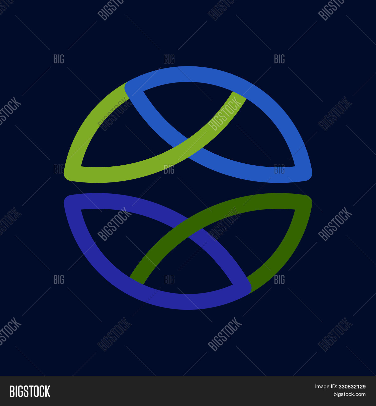 Eco Line Circle Logo Vector & Photo (Free Trial) | Bigstock