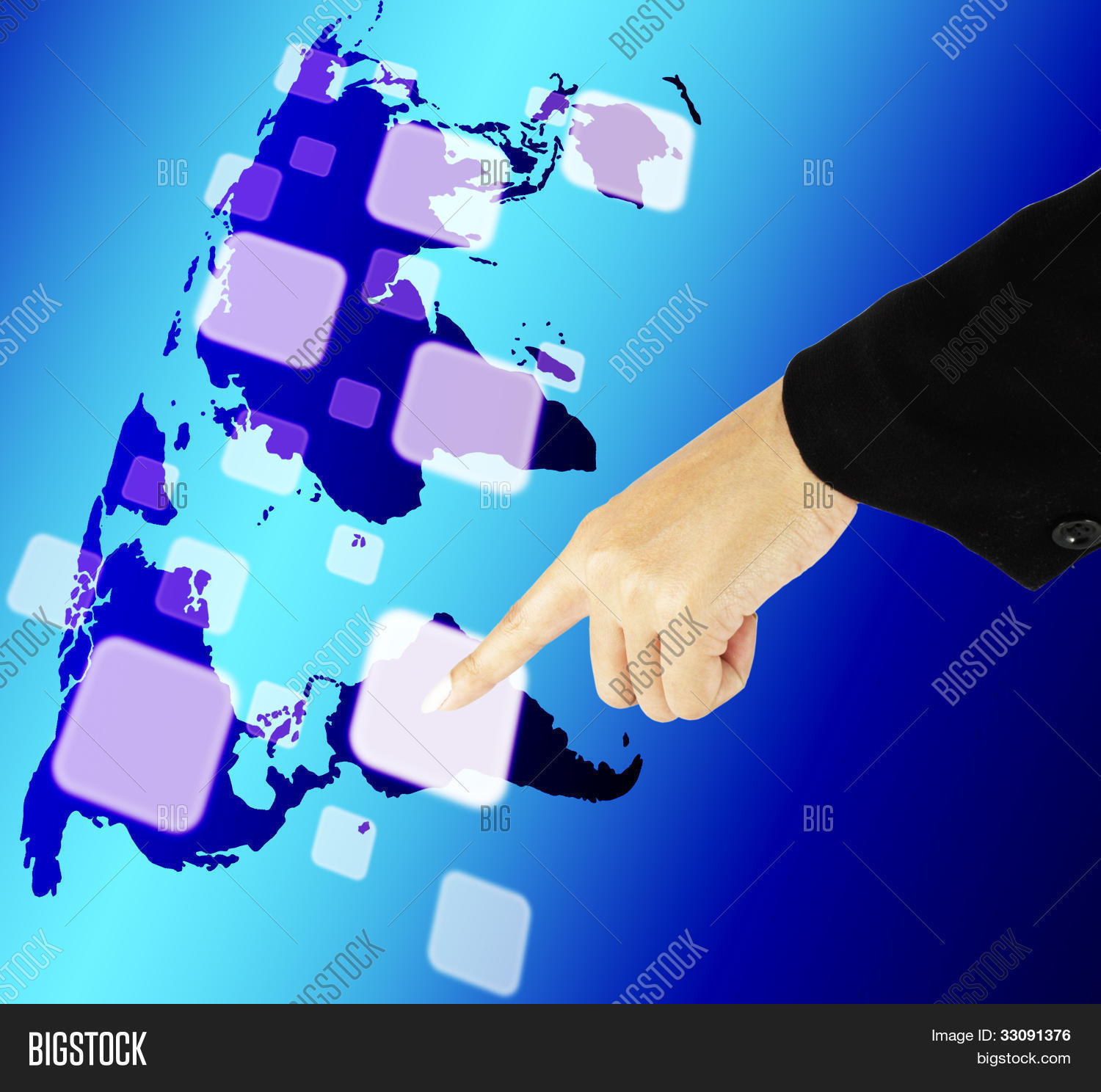Finger Pushing Button Image & Photo (Free Trial) | Bigstock