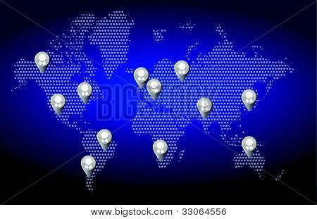 World Map Network Vector & Photo (Free Trial) | Bigstock