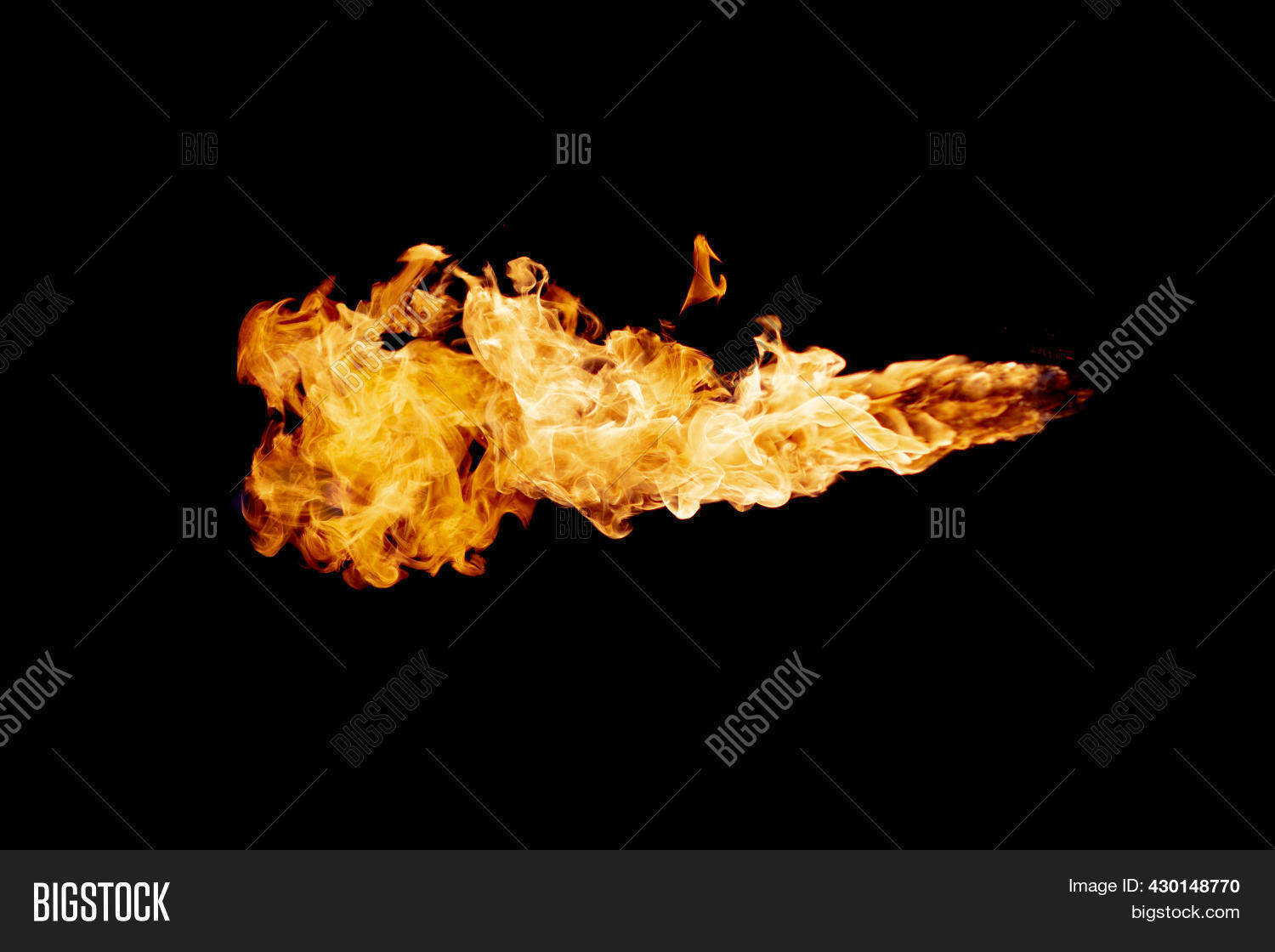 Fire Flame Jet Stream Image & Photo (Free Trial) | Bigstock