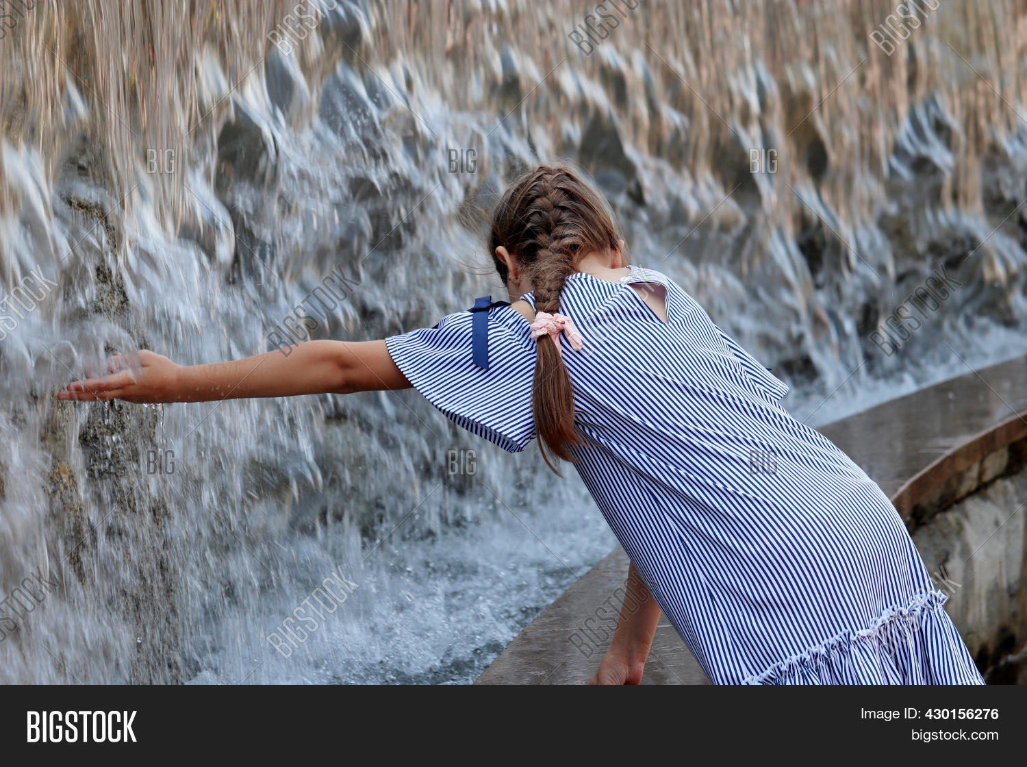Girl Playing Water Image & Photo (Free Trial) | Bigstock