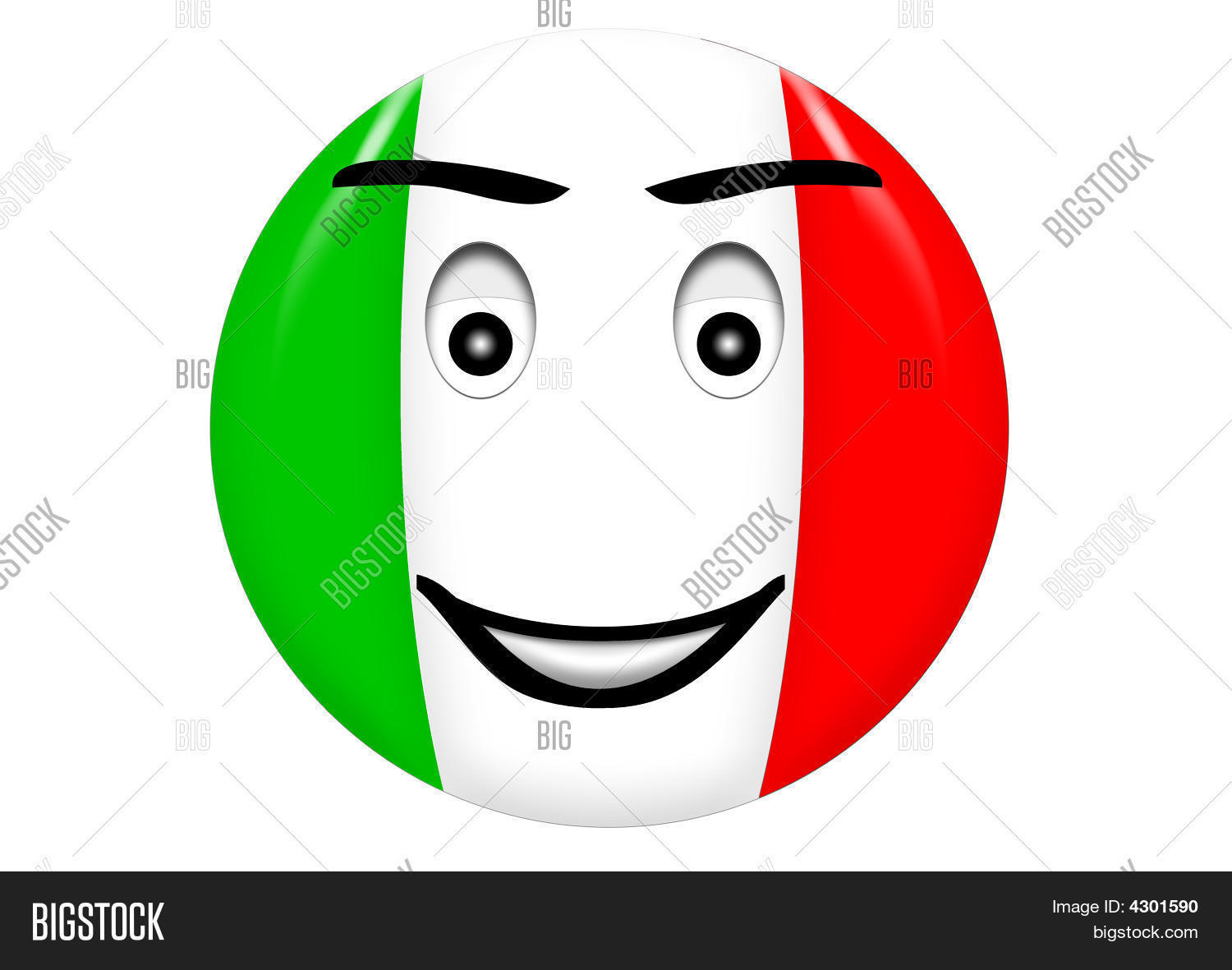 Smiley Italy Flag Image & Photo (Free Trial) | Bigstock