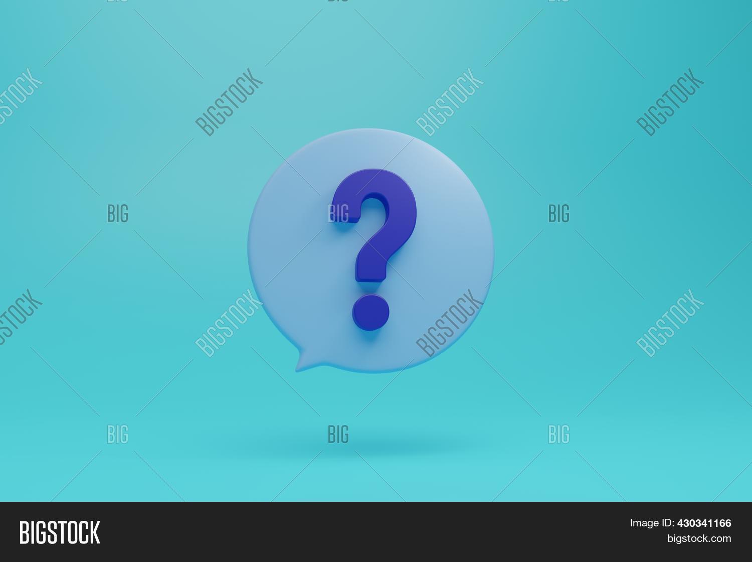 Large Blue Question Image & Photo (Free Trial) | Bigstock