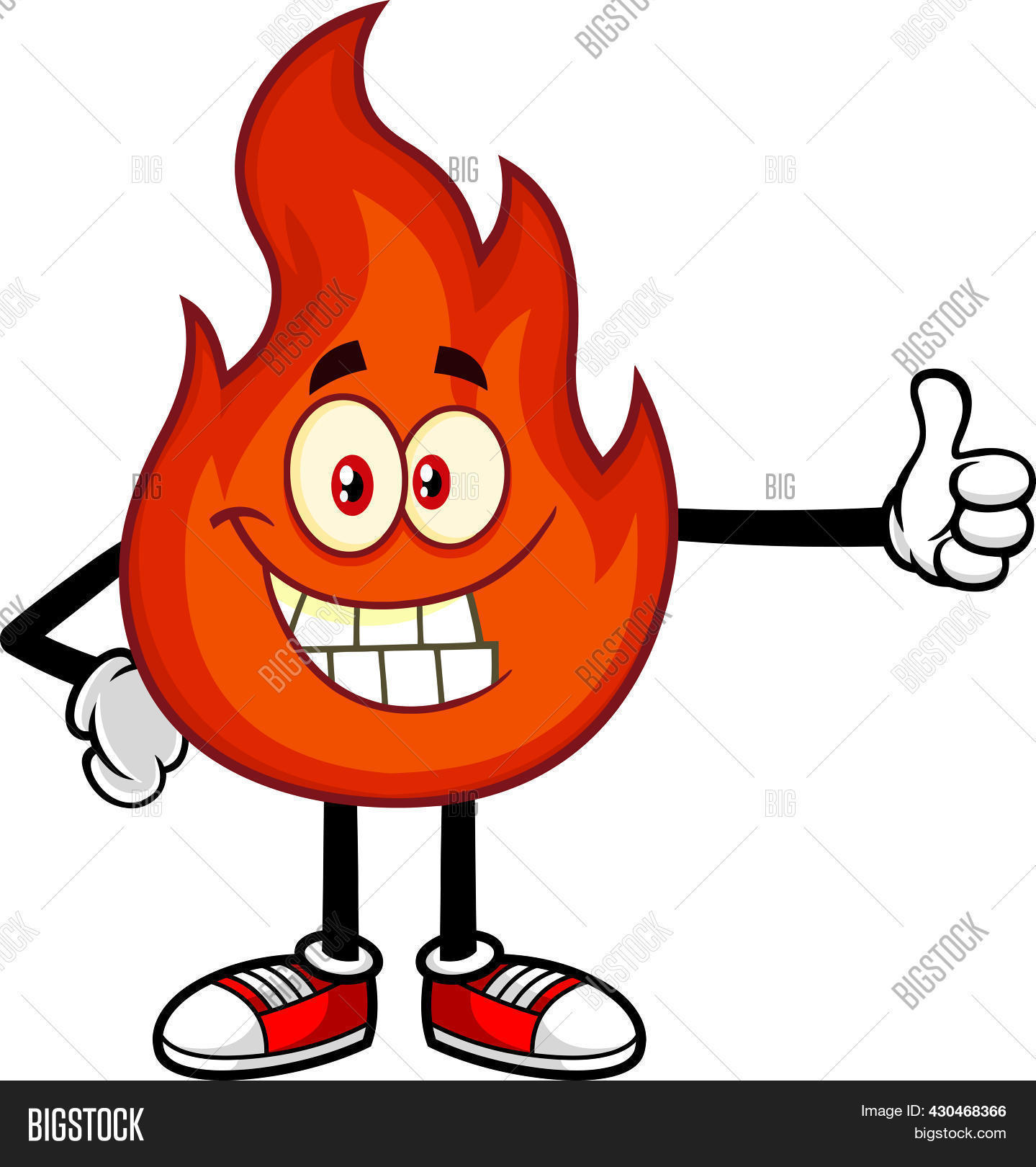 Smiling Red Fire Image & Photo (Free Trial) | Bigstock