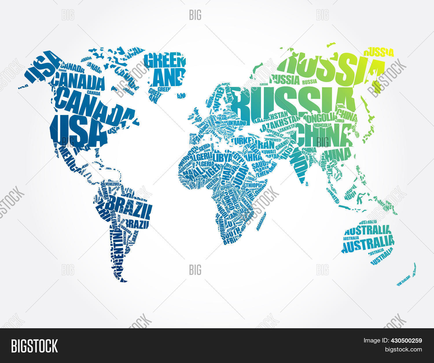 World Map Typography Image & Photo (Free Trial) | Bigstock