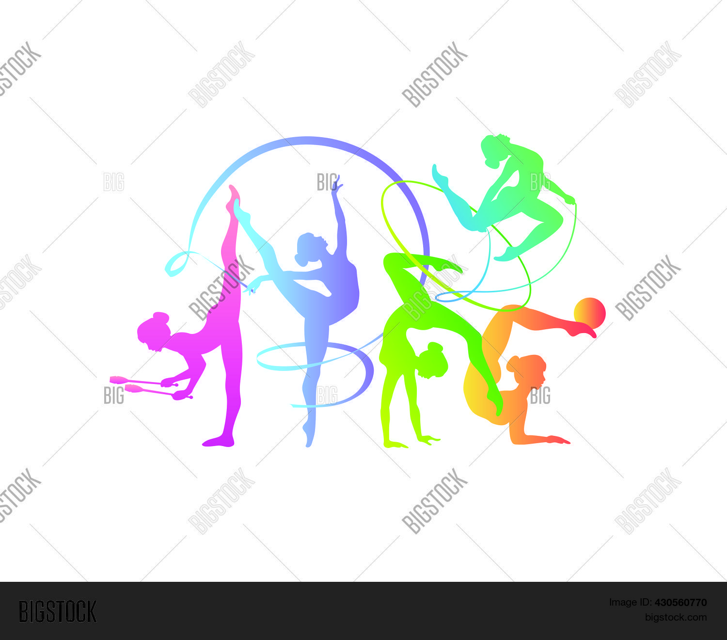 Rhythmic Gymnastics Vector & Photo (Free Trial) | Bigstock