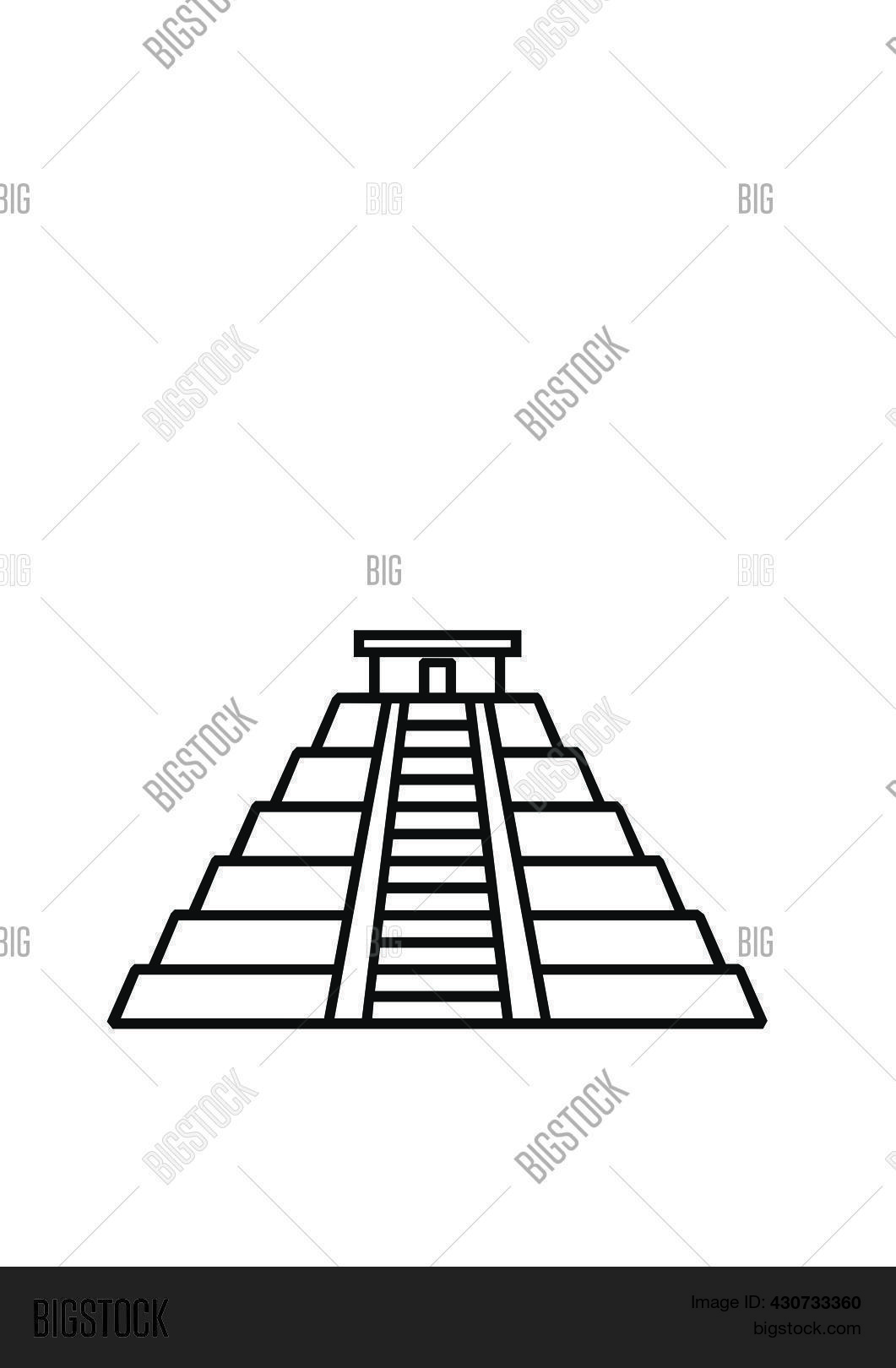 Logo Mayan Temple Vector & Photo (Free Trial) | Bigstock
