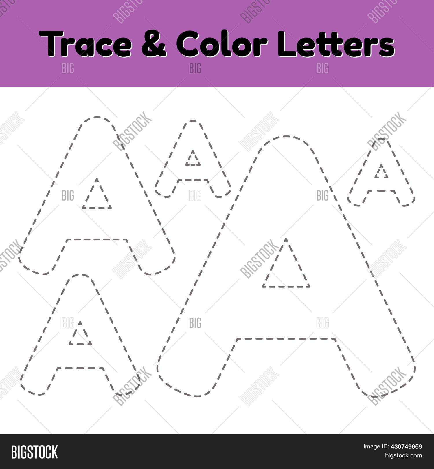 Trace Line Letter Image & Photo (Free Trial) | Bigstock