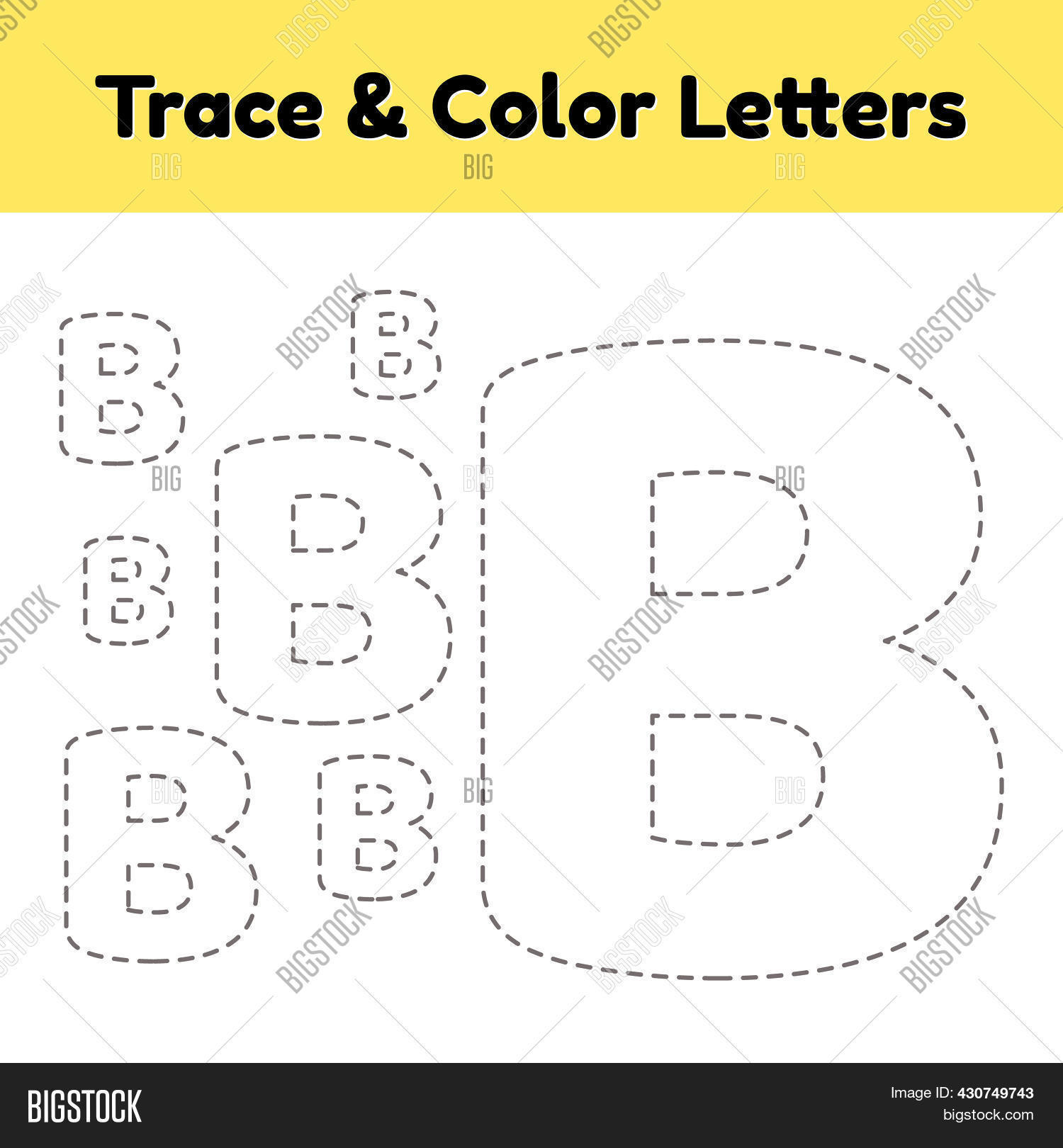 Trace Line Letter Image & Photo (Free Trial) | Bigstock