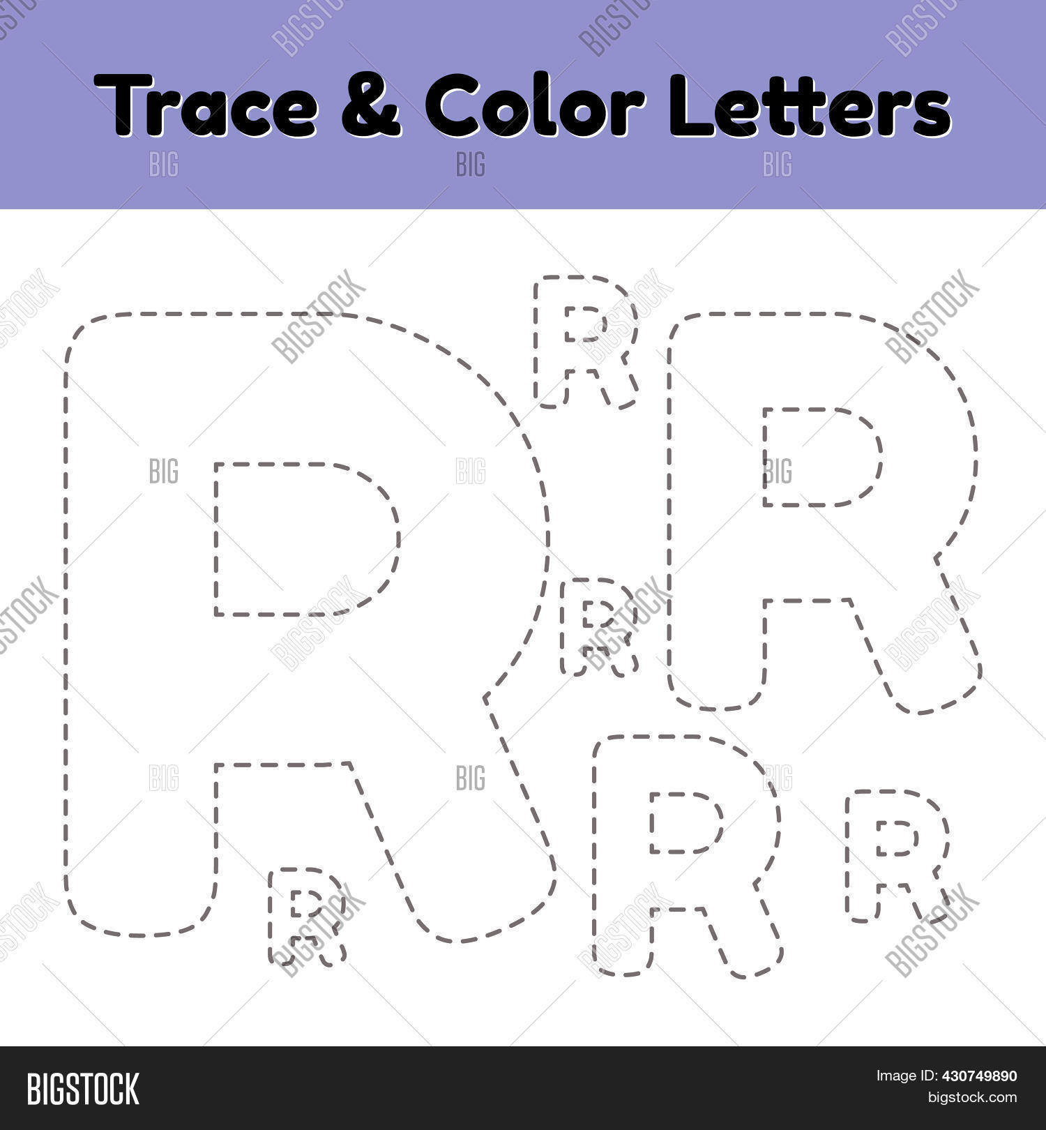 Trace Line Letter Image & Photo (Free Trial) | Bigstock