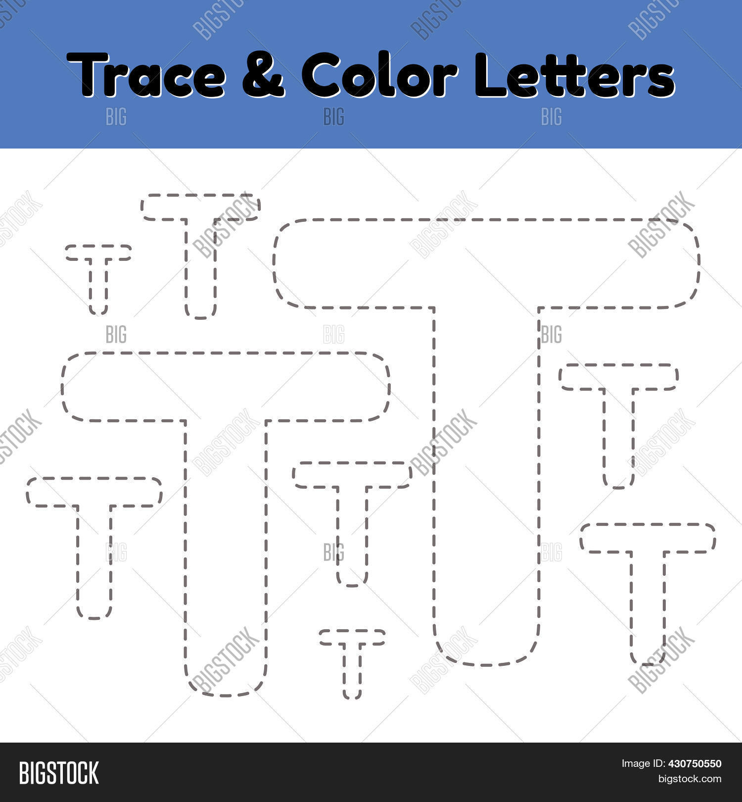 Trace Line Letter Image & Photo (Free Trial) | Bigstock