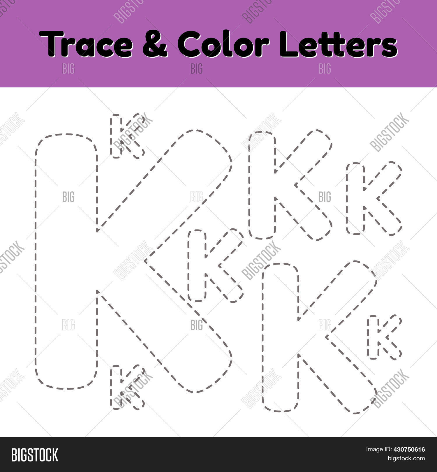 Trace Line Letter Image & Photo (Free Trial) | Bigstock