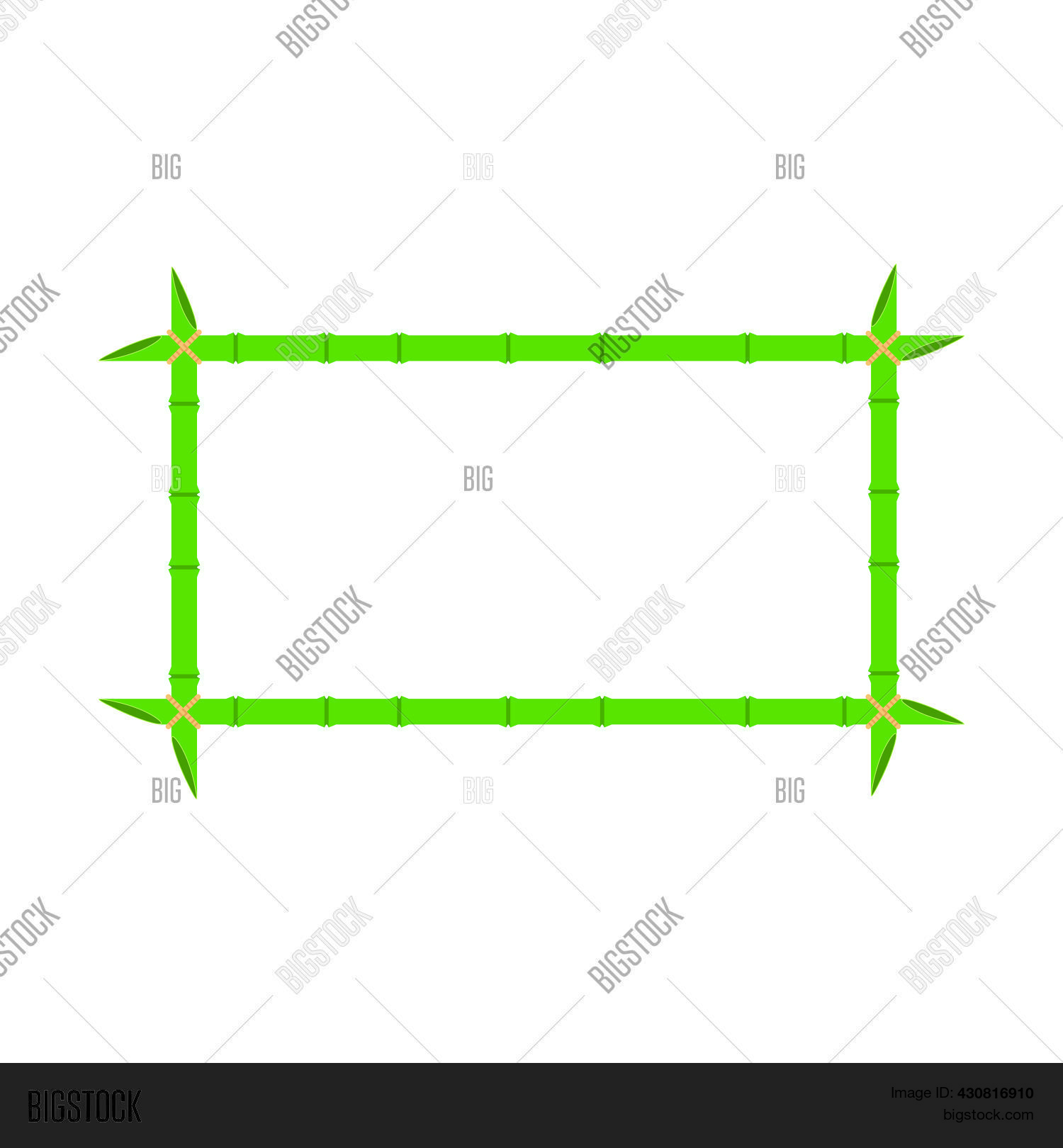 Green Bamboo Frame Vector & Photo (Free Trial) | Bigstock
