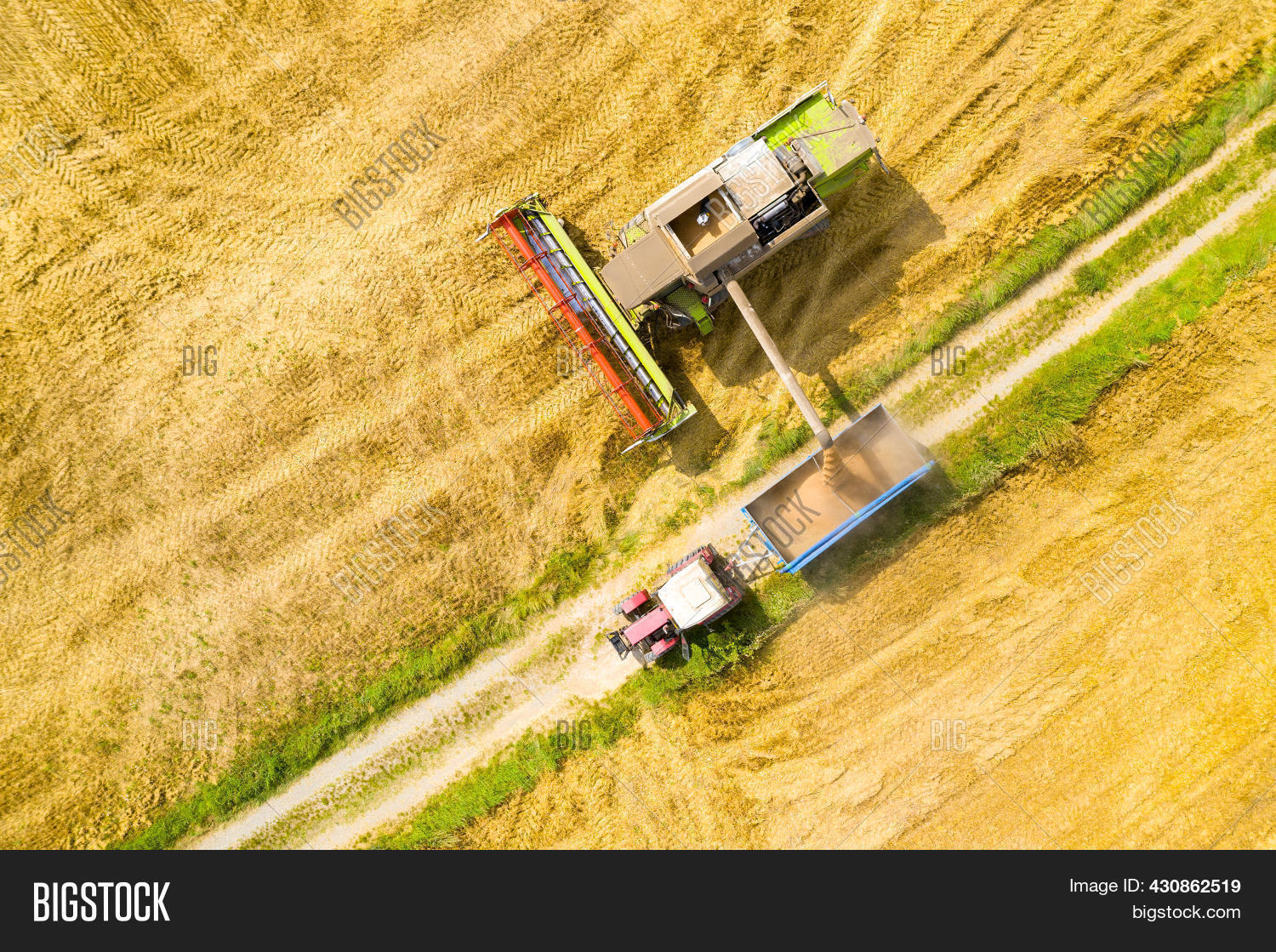 Aerial View Combine Image & Photo (Free Trial) | Bigstock