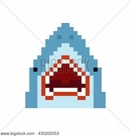 Shark Pixel Art. 8 Vector & Photo (Free Trial) | Bigstock