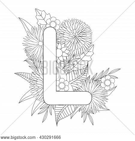 Letter L Coloring Vector & Photo (Free Trial) | Bigstock