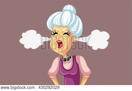 Angry Grumpy Senior Vector & Photo (Free Trial) | Bigstock