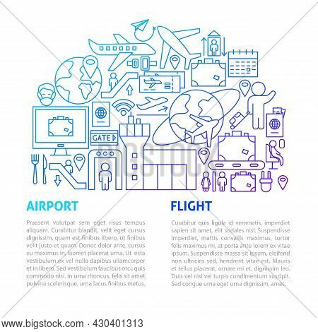 Airport Flight Line Vector & Photo (Free Trial) | Bigstock