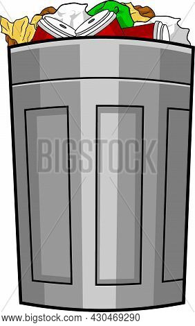 Cartoon Metal Garbage Image & Photo (Free Trial) | Bigstock