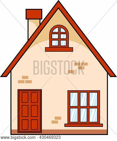 Cartoon House. Raster Image & Photo (Free Trial) | Bigstock