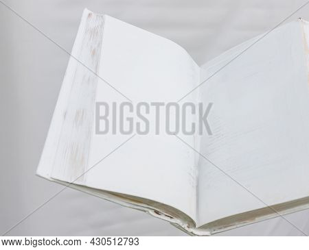 Blank White Open Book Image & Photo (Free Trial) | Bigstock