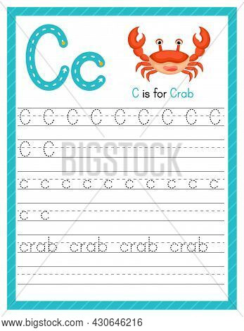 Trace Letter C Vector & Photo (Free Trial) | Bigstock
