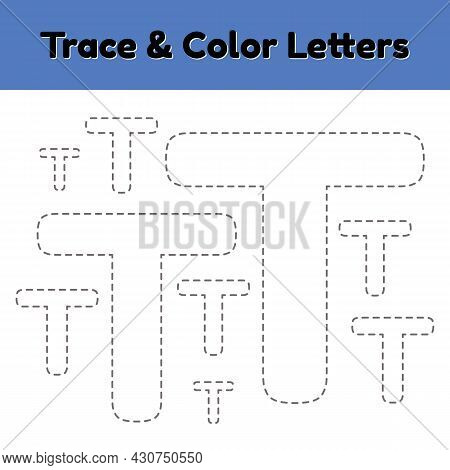 Trace Line Letter Image & Photo (Free Trial) | Bigstock