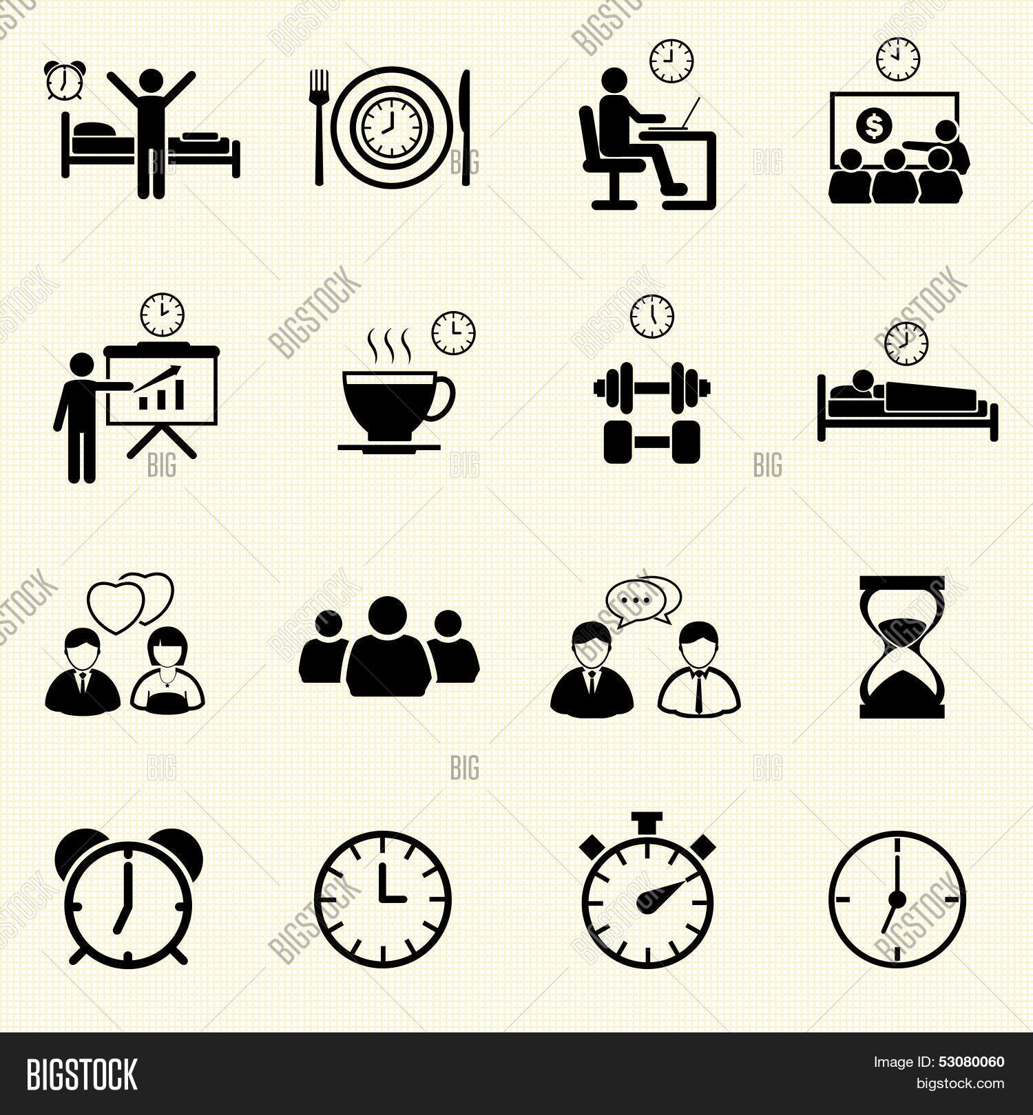Man Daily Routine Vector & Photo (Free Trial) | Bigstock