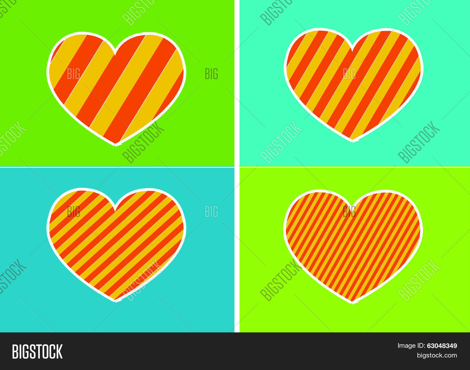 Heart Abstract Icons Vector & Photo (Free Trial) | Bigstock