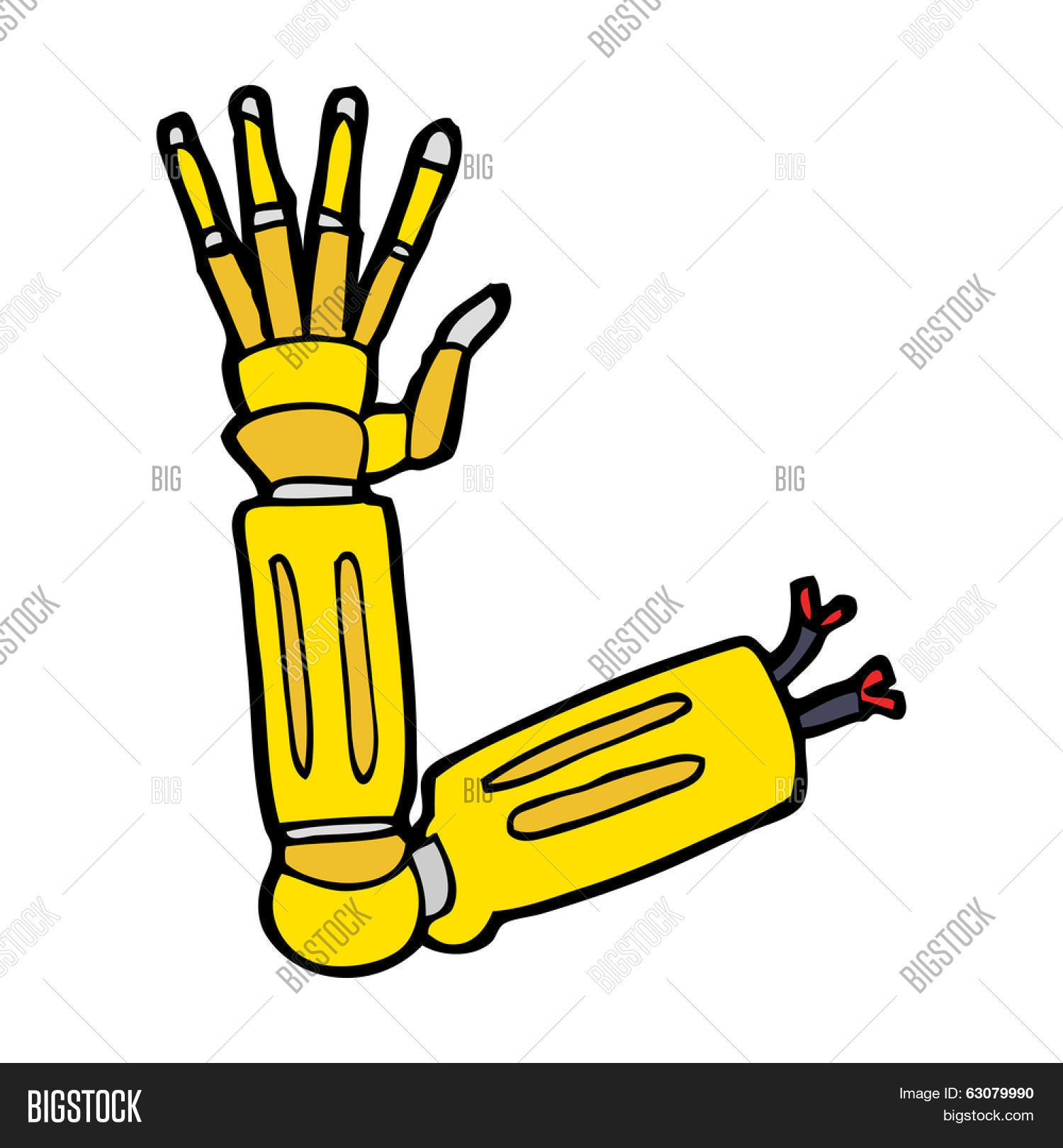 Cartoon Robot Arm Vector & Photo (Free Trial) | Bigstock