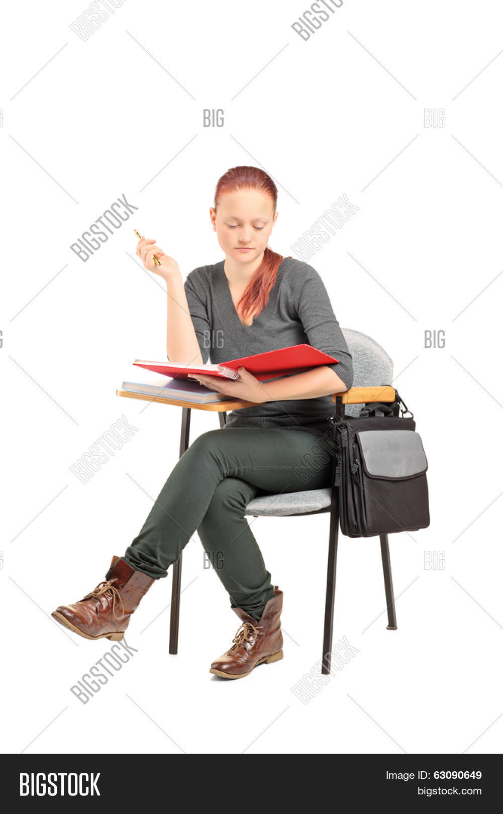 Female Student Seated Image & Photo (Free Trial) | Bigstock