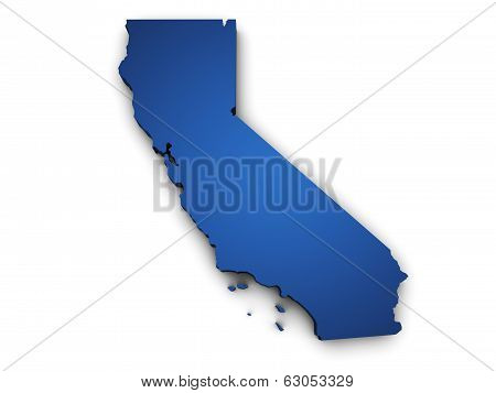 Map California 3D Image & Photo (Free Trial) | Bigstock