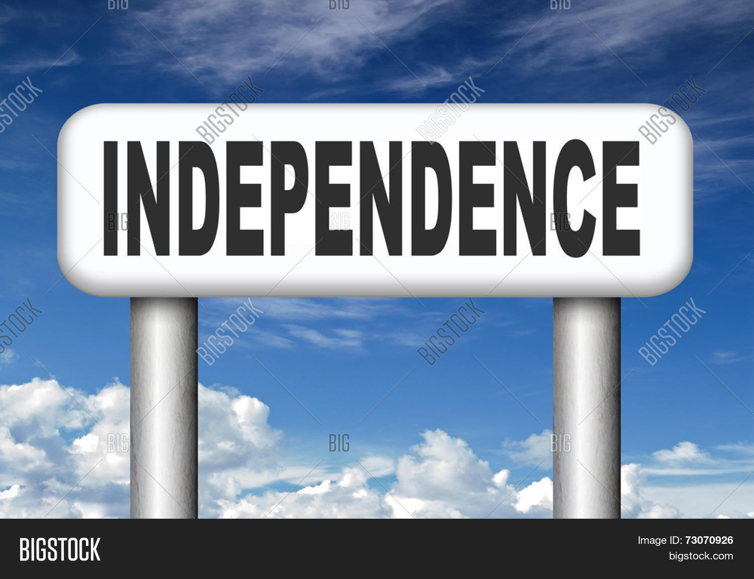 Independence Road Sign Image & Photo (Free Trial) | Bigstock
