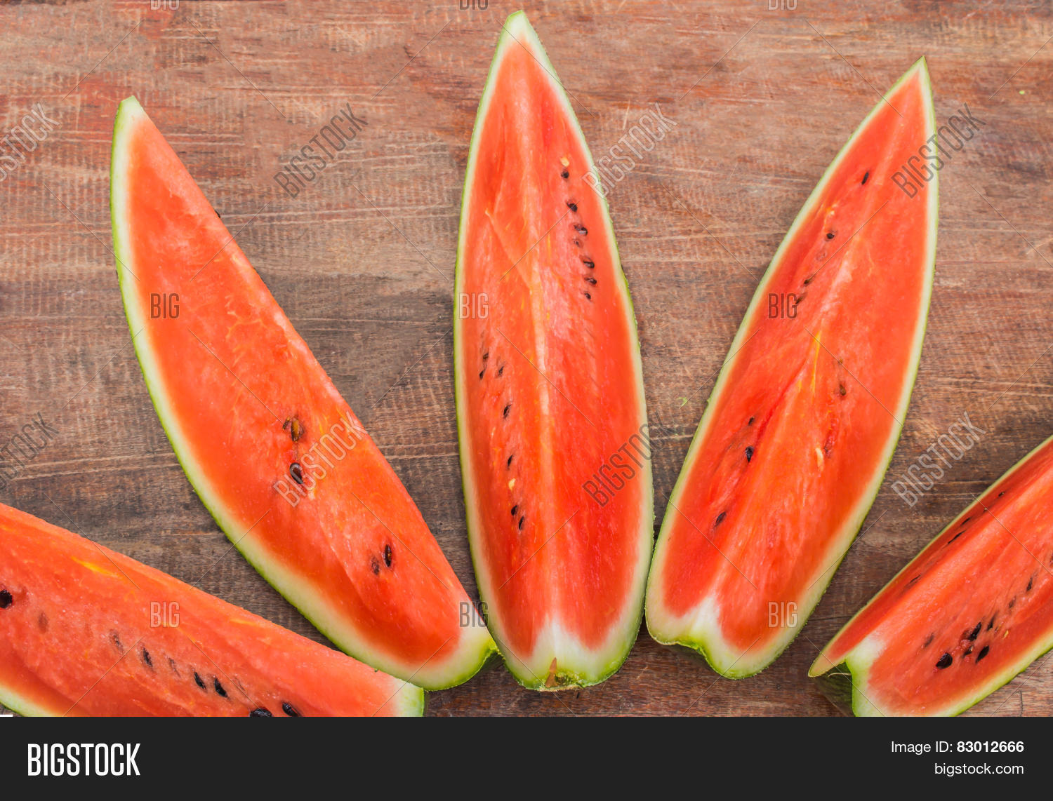Red Watermelon On Old Image & Photo (Free Trial) | Bigstock