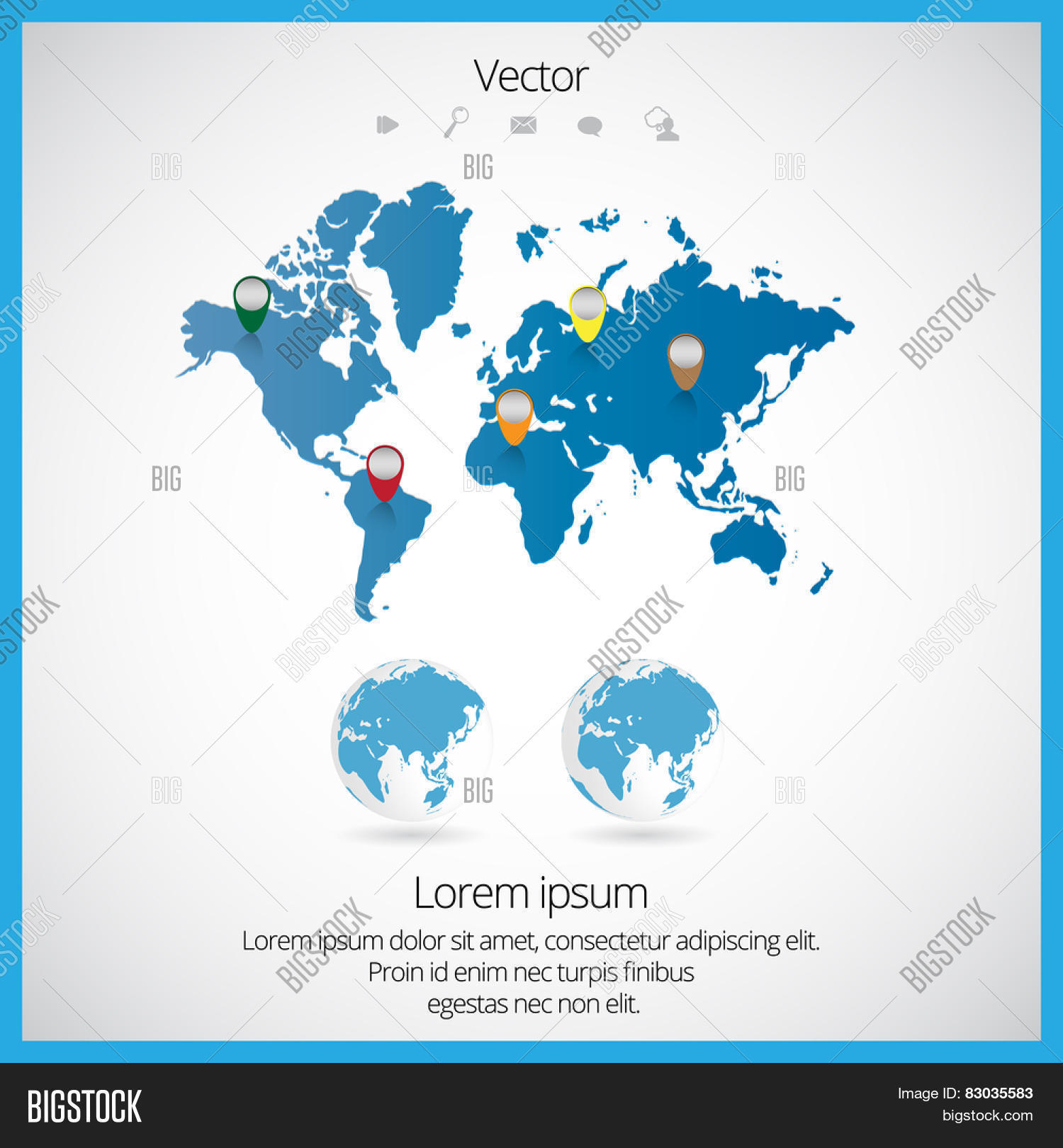 World Map Vector & Photo (Free Trial) | Bigstock