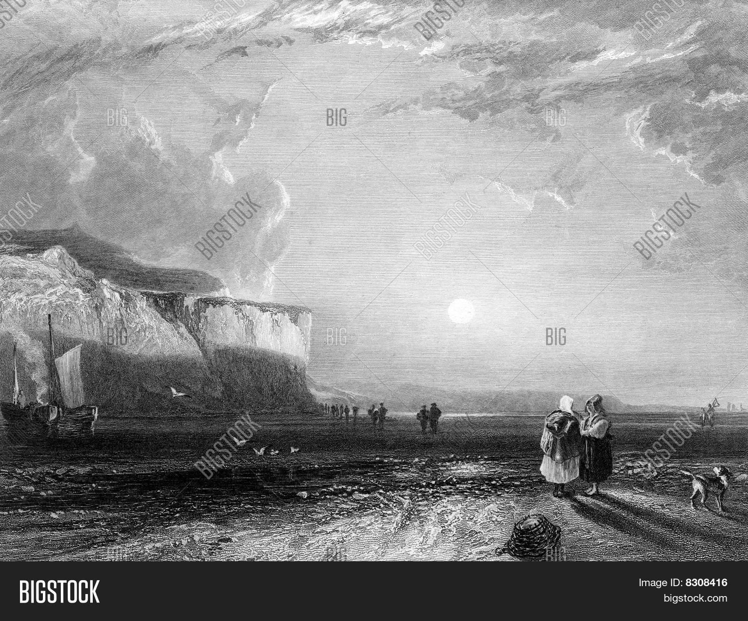 Victorian Beach Scene Image & Photo (Free Trial) | Bigstock