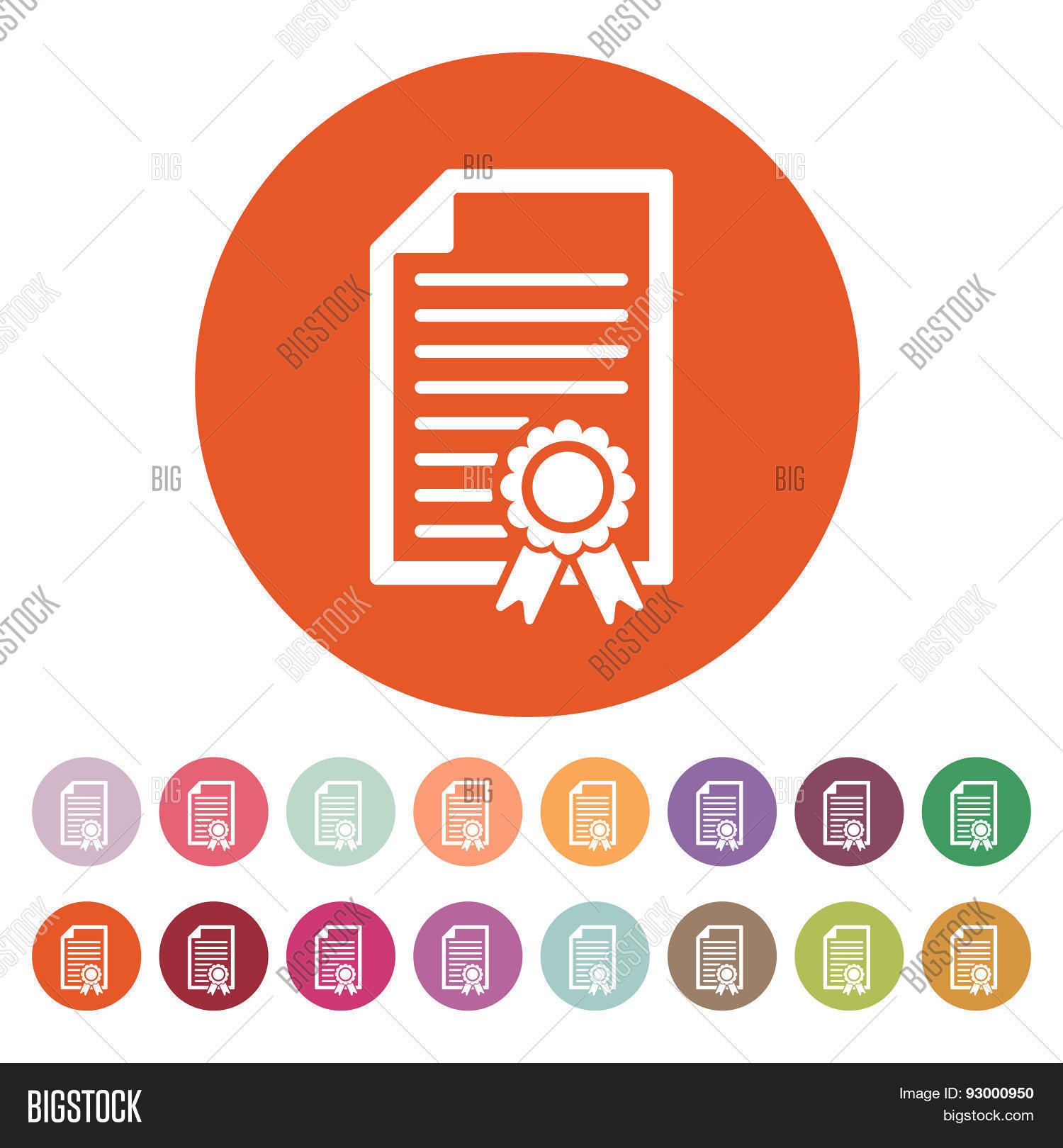 Diploma Icon. Vector & Photo (Free Trial) | Bigstock