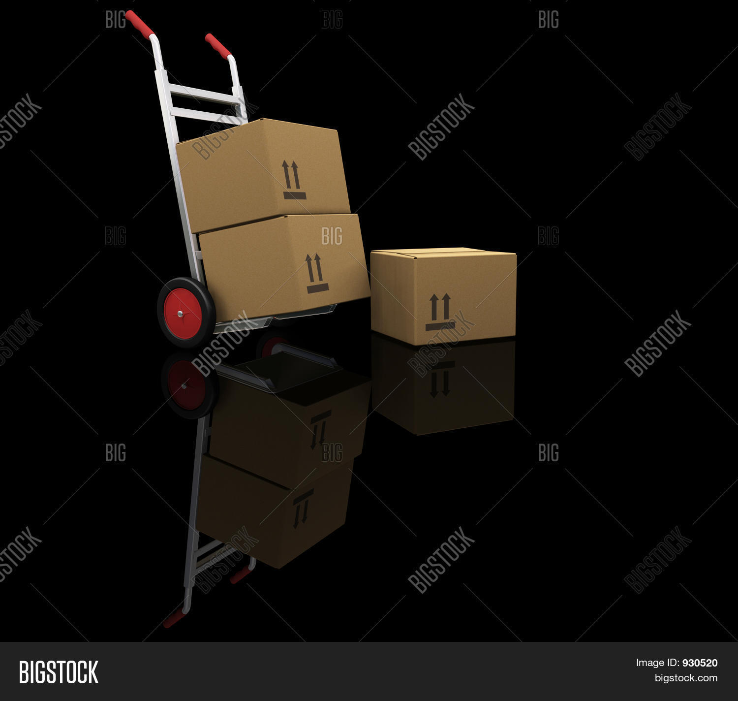 Hand Truck Boxes Image & Photo (Free Trial) | Bigstock