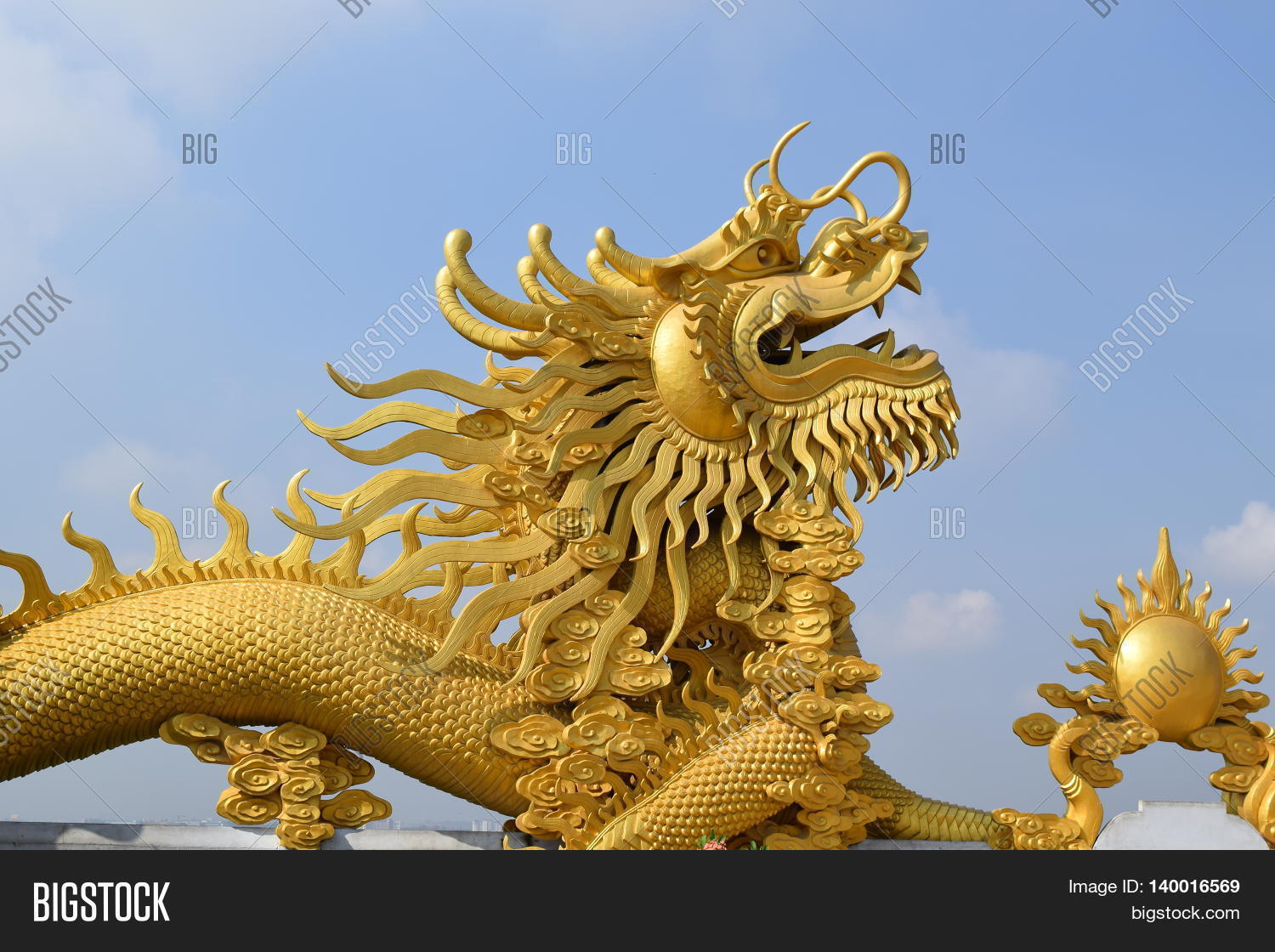 Two Big Statue Golden Image & Photo (Free Trial) | Bigstock