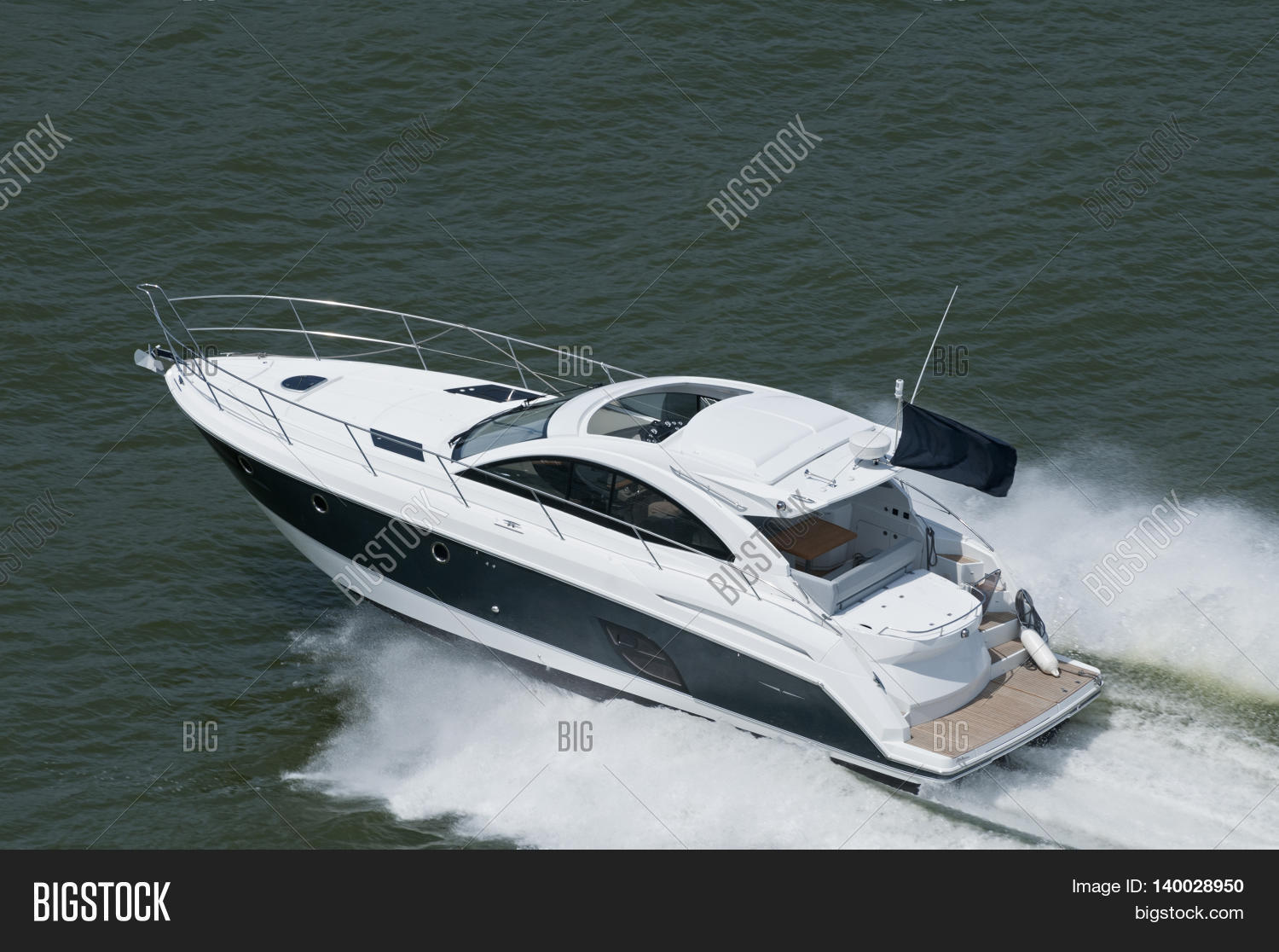 Blue White Speedboat Image & Photo (Free Trial) | Bigstock