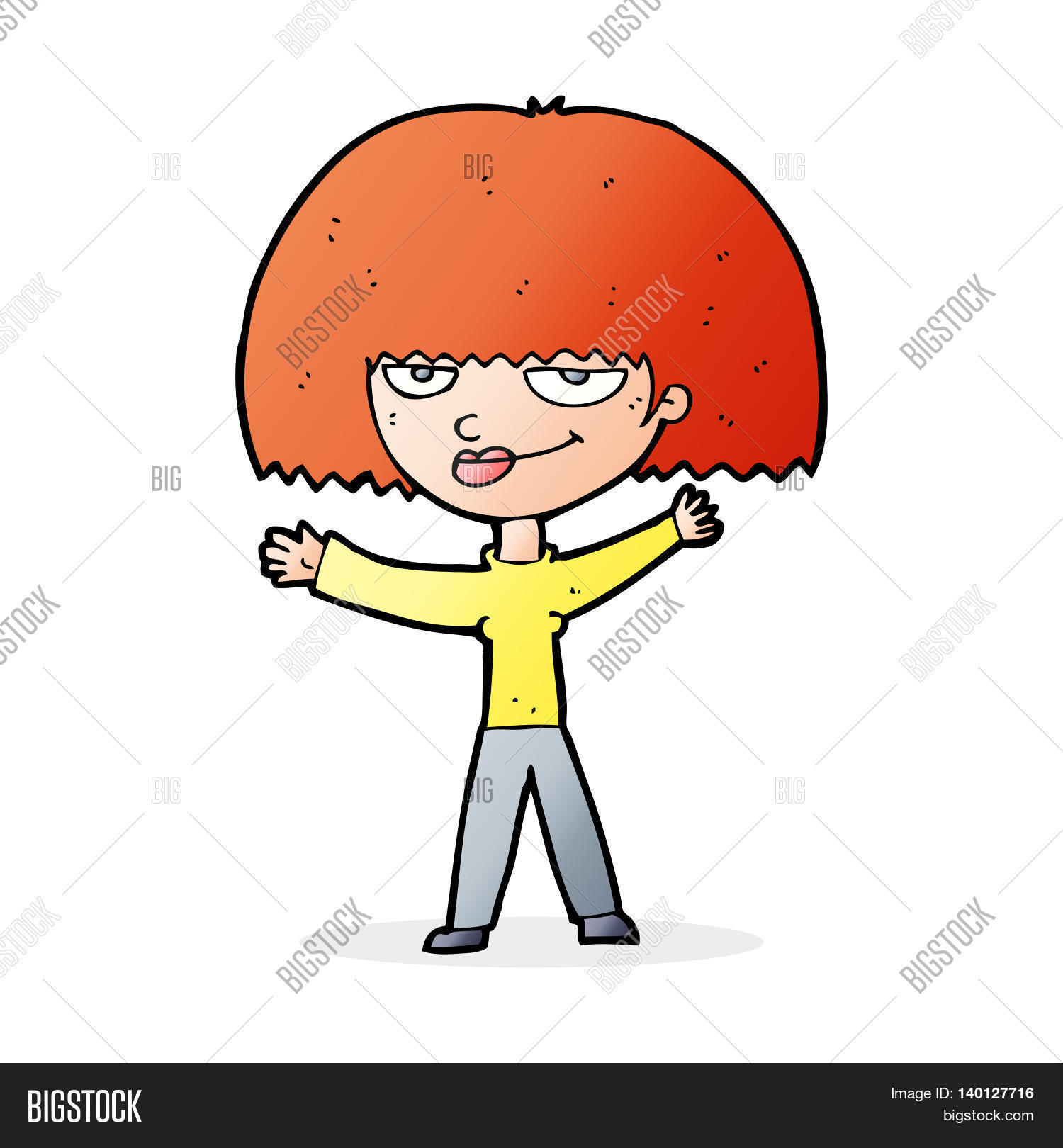 Cartoon Smug Woman Image & Photo (Free Trial) | Bigstock