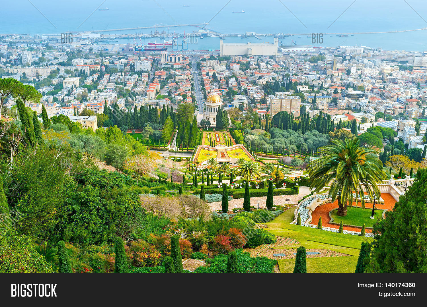 View Haifa City Bahai Image & Photo (Free Trial) | Bigstock