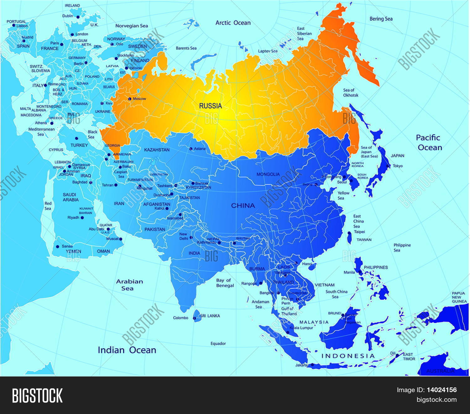 Political Map Russia Vector & Photo (Free Trial) | Bigstock